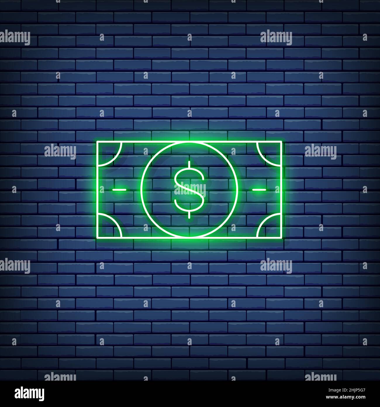 Vector money, cash, dollar, banknote neon sign Stock Vector Image & Art ...
