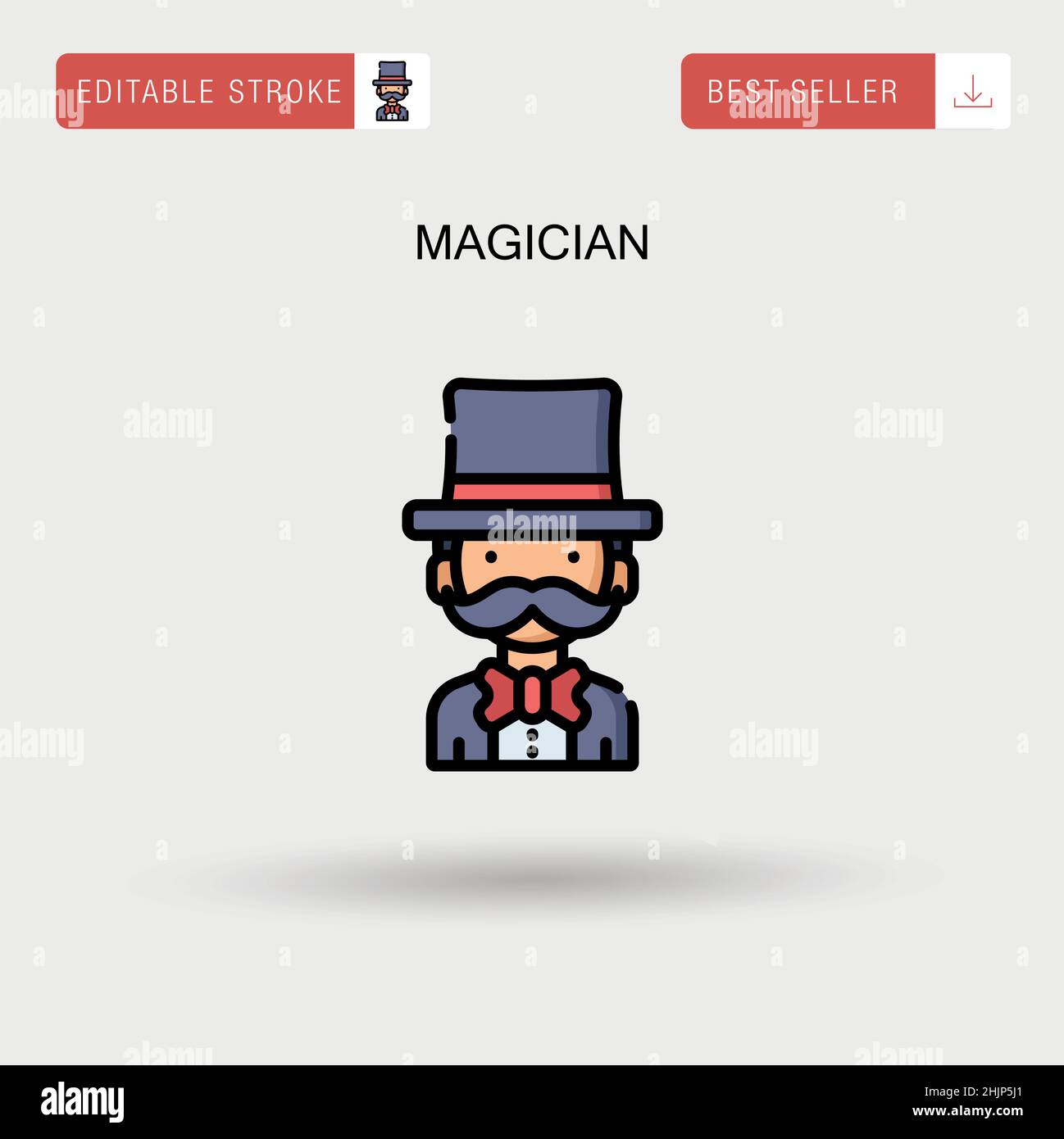 Magician Simple vector icon Stock Vector Image & Art - Alamy