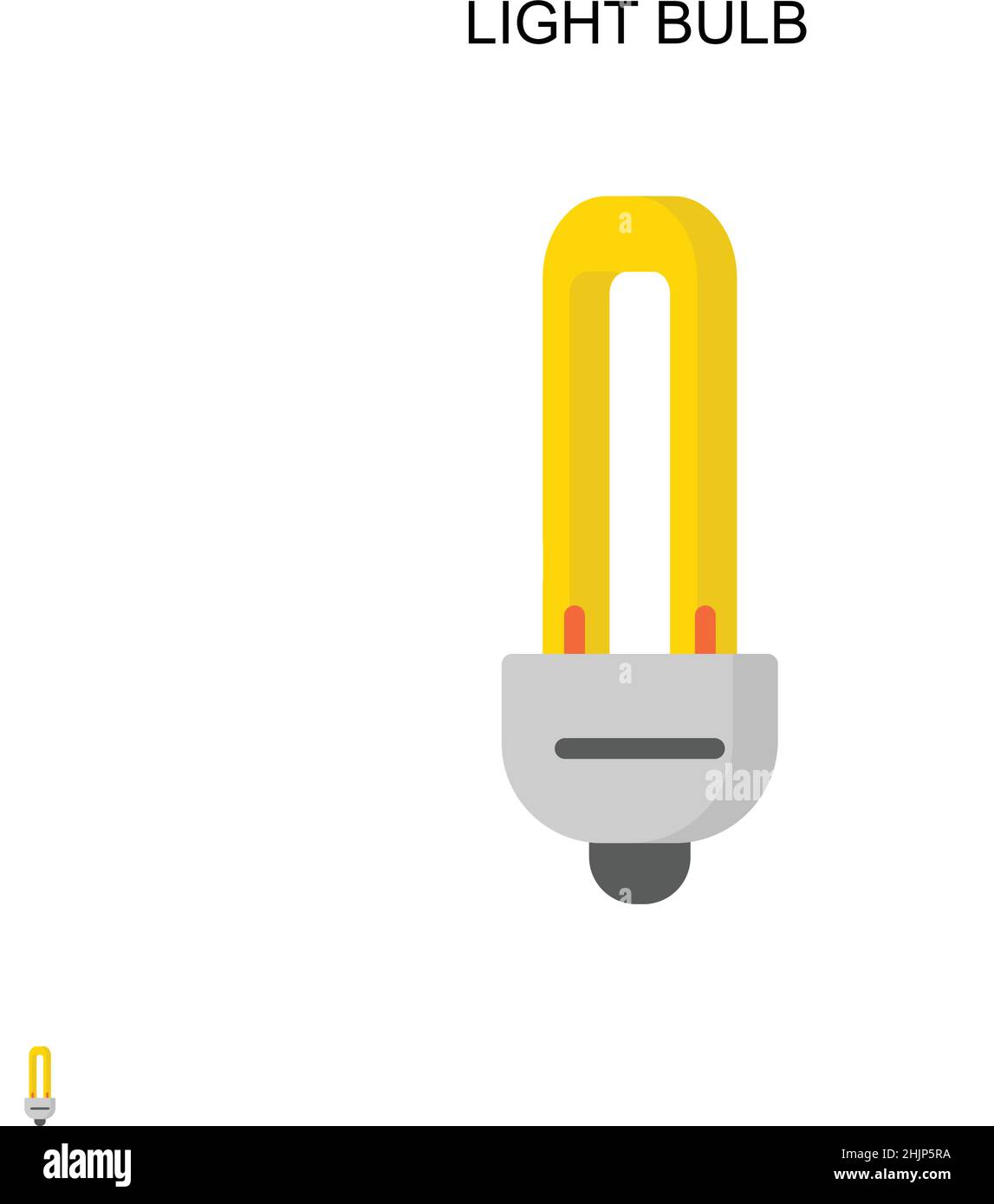 Light bulb Simple vector icon. Illustration symbol design template for ...