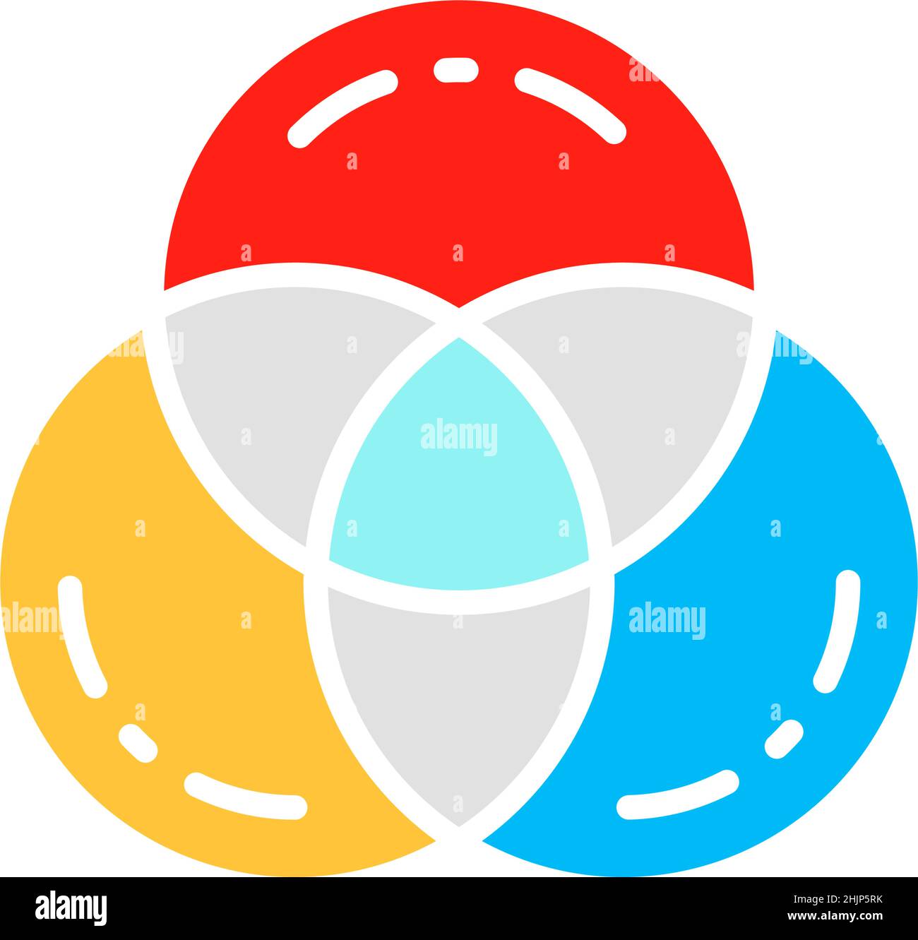 Vector RGB color, swatch palette white line icon Stock Vector Image ...