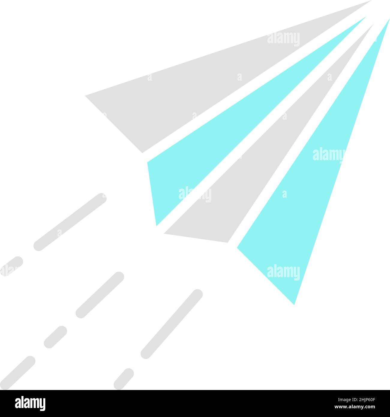 Vector paper plane, origami airplane white line icon Stock Vector Image ...