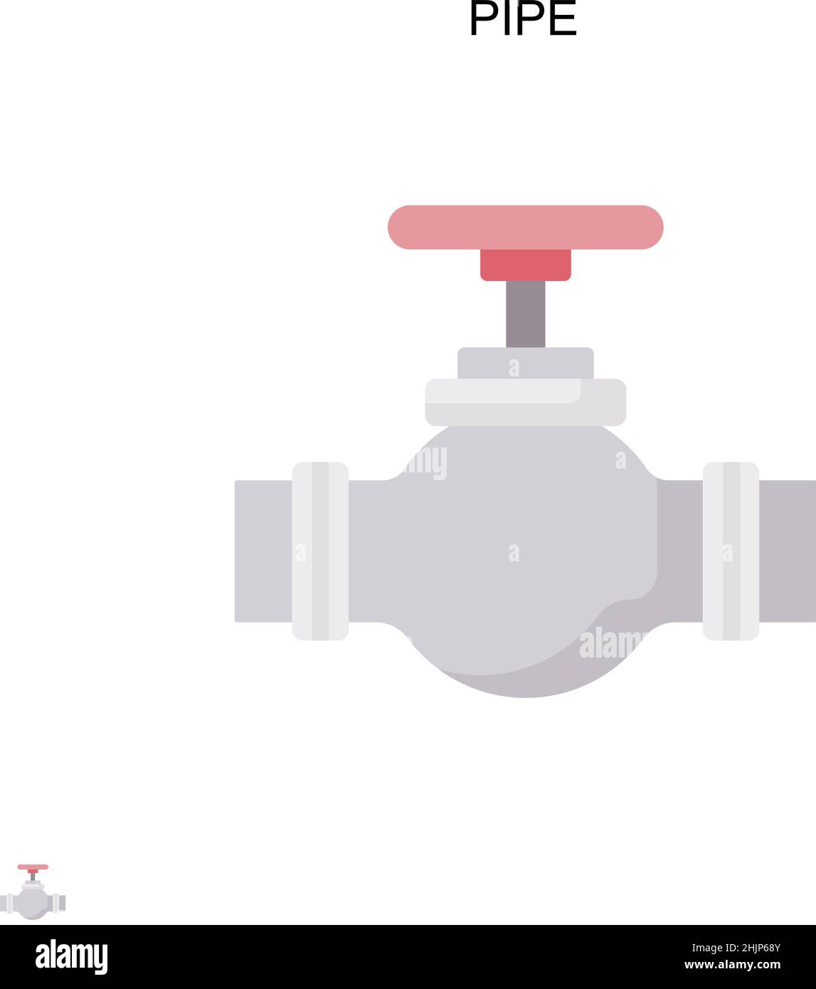 Pipe Simple vector icon. Illustration symbol design template for web mobile UI element Stock ...