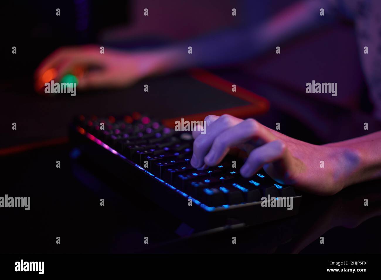 Professional gamer ; neon hi-res stock photography and images - Alamy