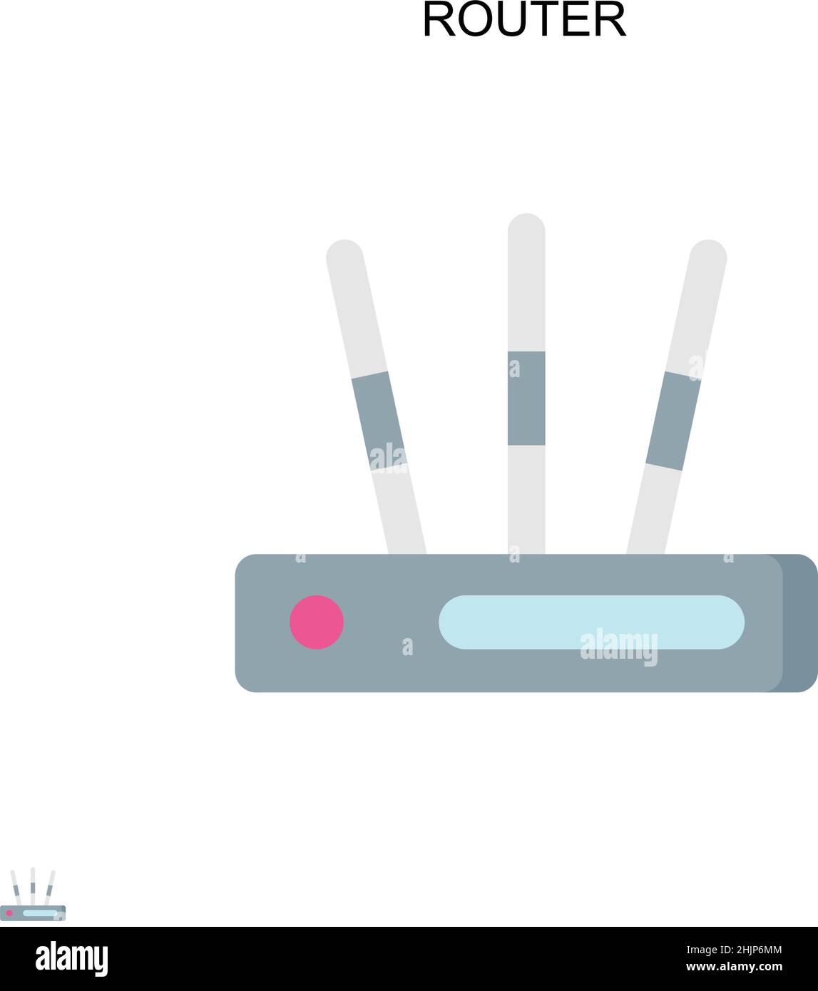 Router Simple vector icon. Illustration symbol design template for web ...