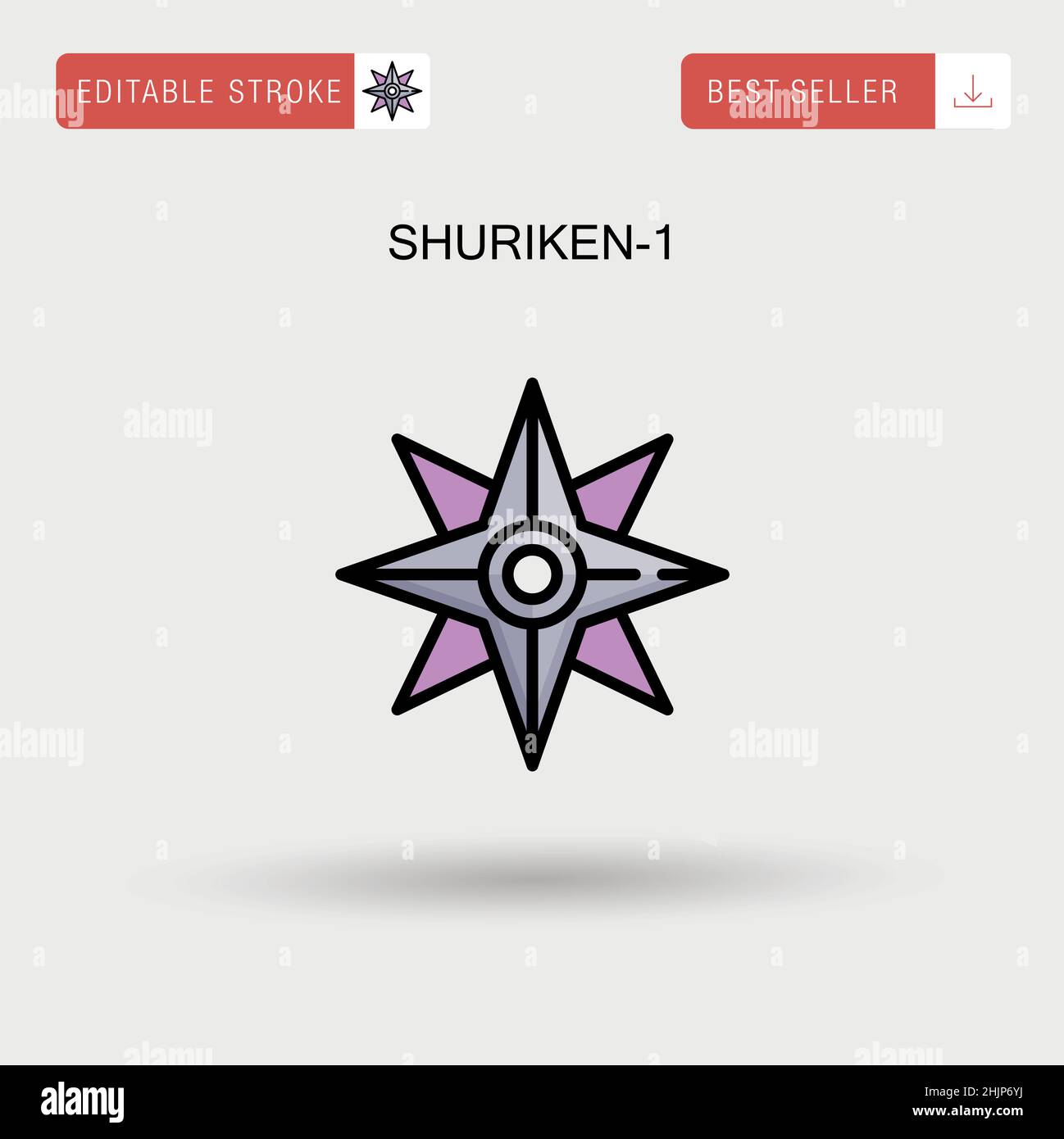 Japanese shuriken vector hi-res stock photography and images - Alamy