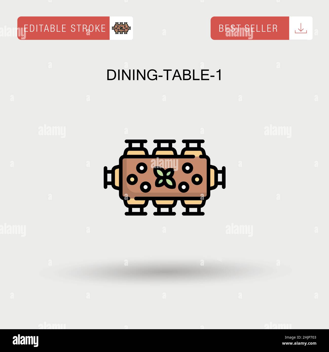 Dining-table-1 Simple vector icon Stock Vector Image & Art - Alamy