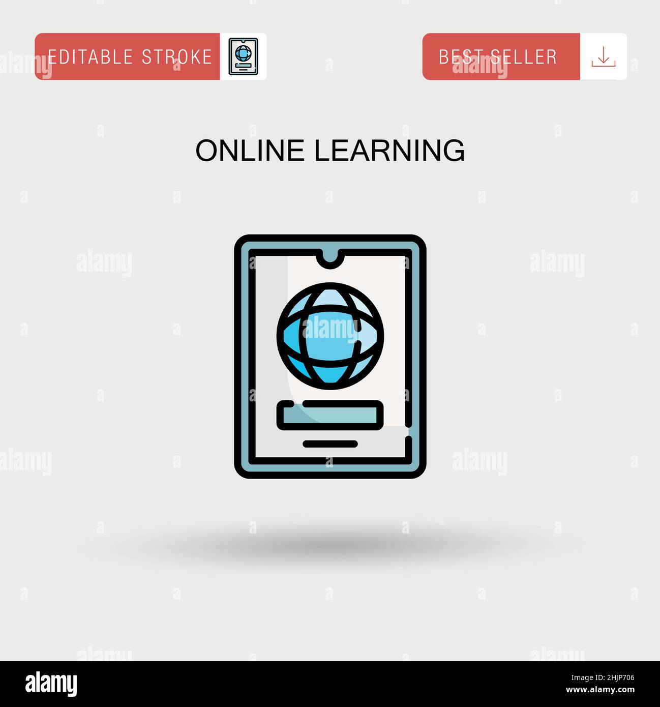 Online learning Simple vector icon Stock Vector Image & Art - Alamy