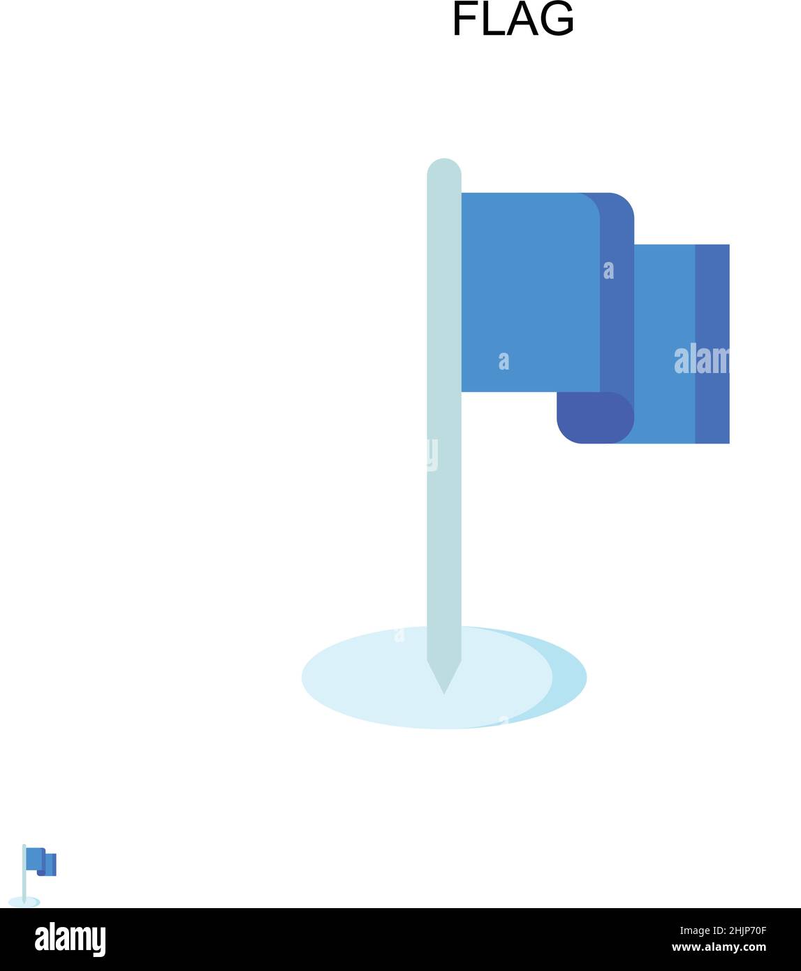 Flag Simple vector icon. Illustration symbol design template for web ...