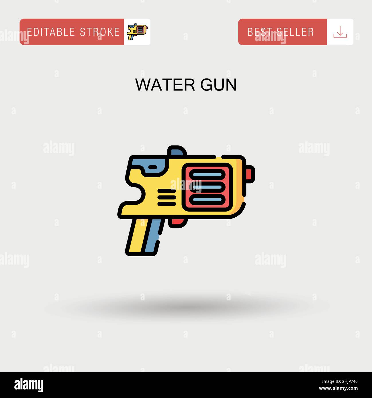 Water gun Simple vector icon Stock Vector Image & Art - Alamy