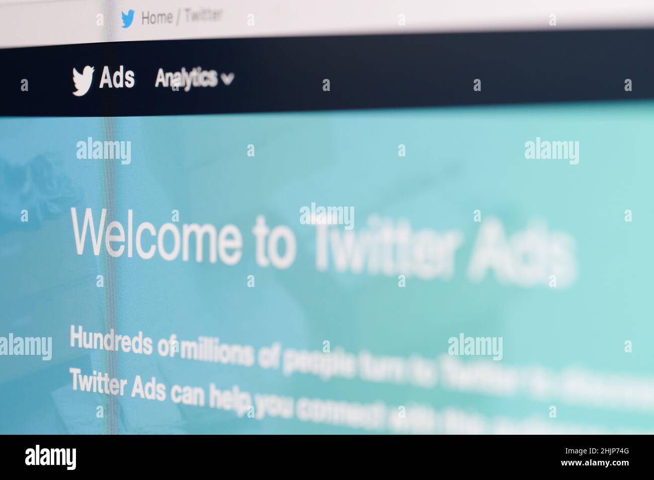 Welcome screen hi-res stock photography and images - Alamy