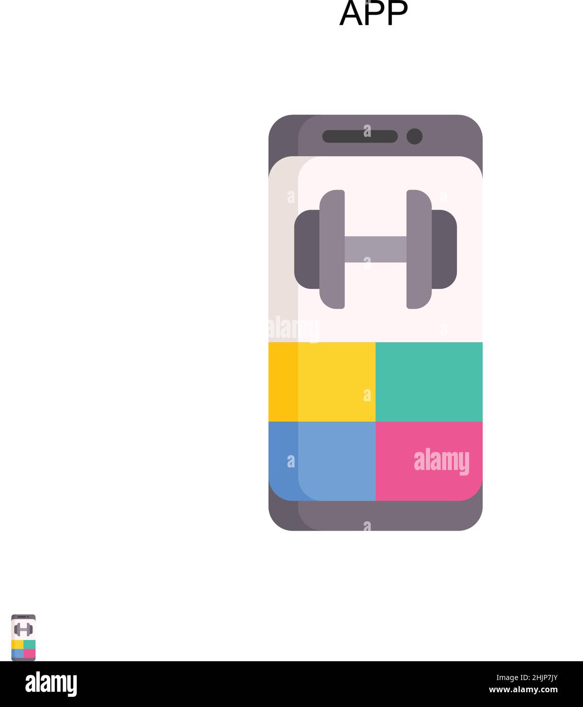 App Simple vector icon. Illustration symbol design template for web ...