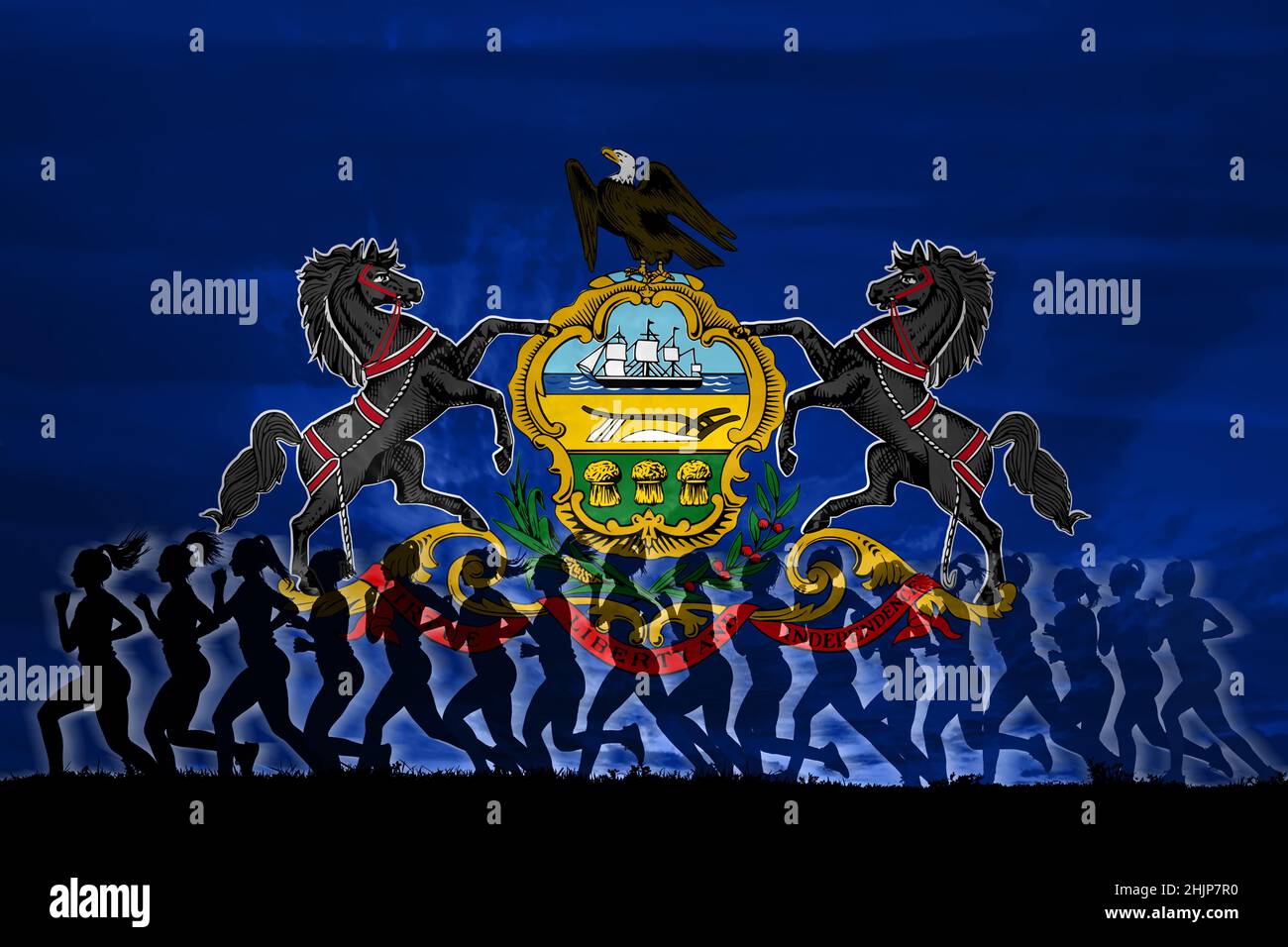 Pennsylvaniaa women struggle for rights, concept of women, independence ...