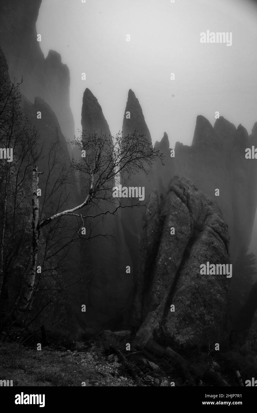 Long narrow landscape Black and White Stock Photos & Images - Alamy