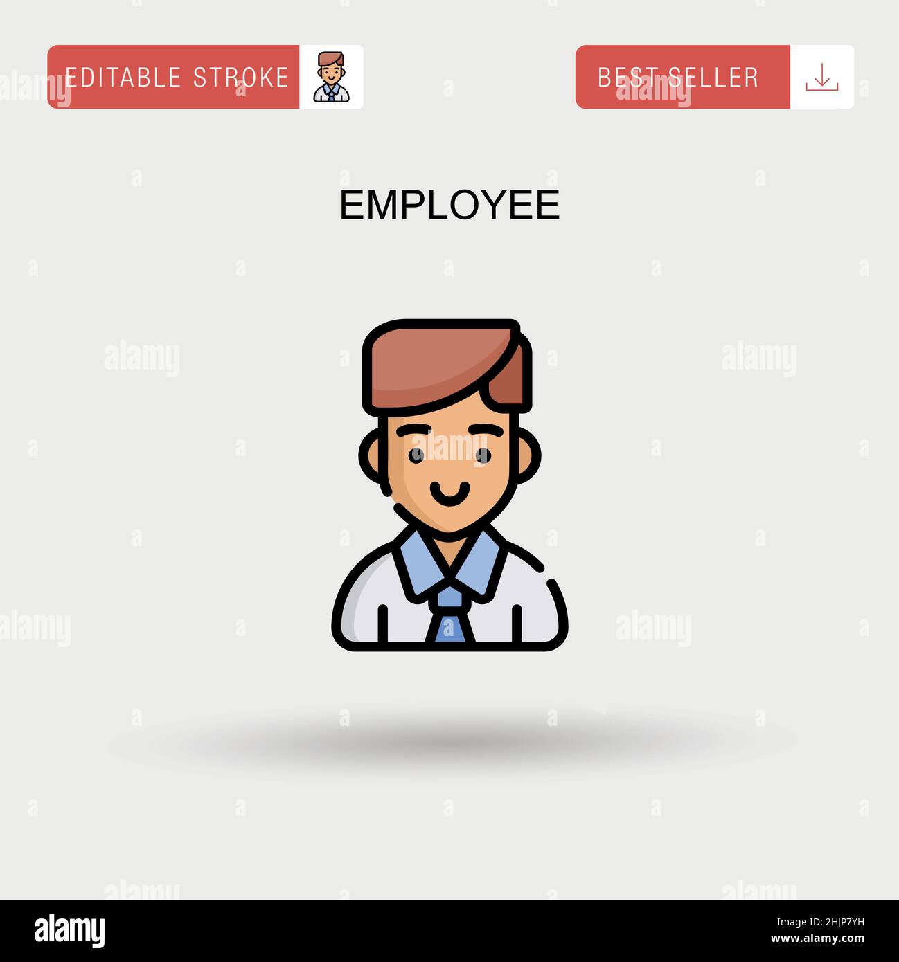 Employee Simple vector icon Stock Vector Image & Art - Alamy