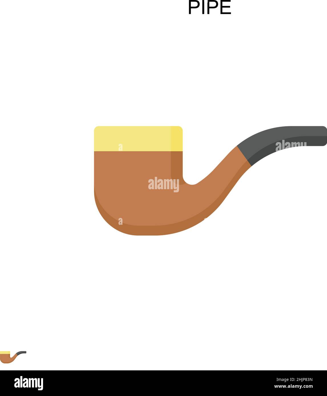 Pipe Simple vector icon. Illustration symbol design template for web ...