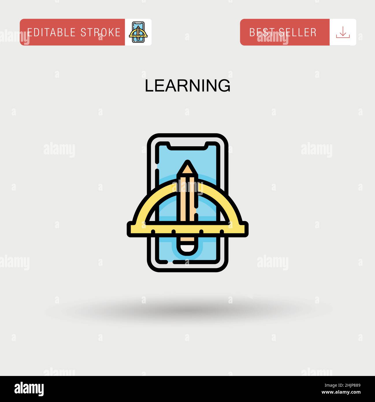 Learning Simple vector icon Stock Vector Image & Art - Alamy