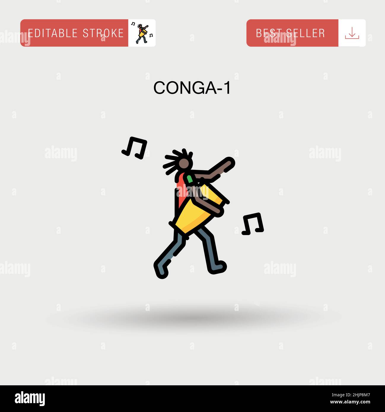 Conga drum Stock Vector Images - Alamy