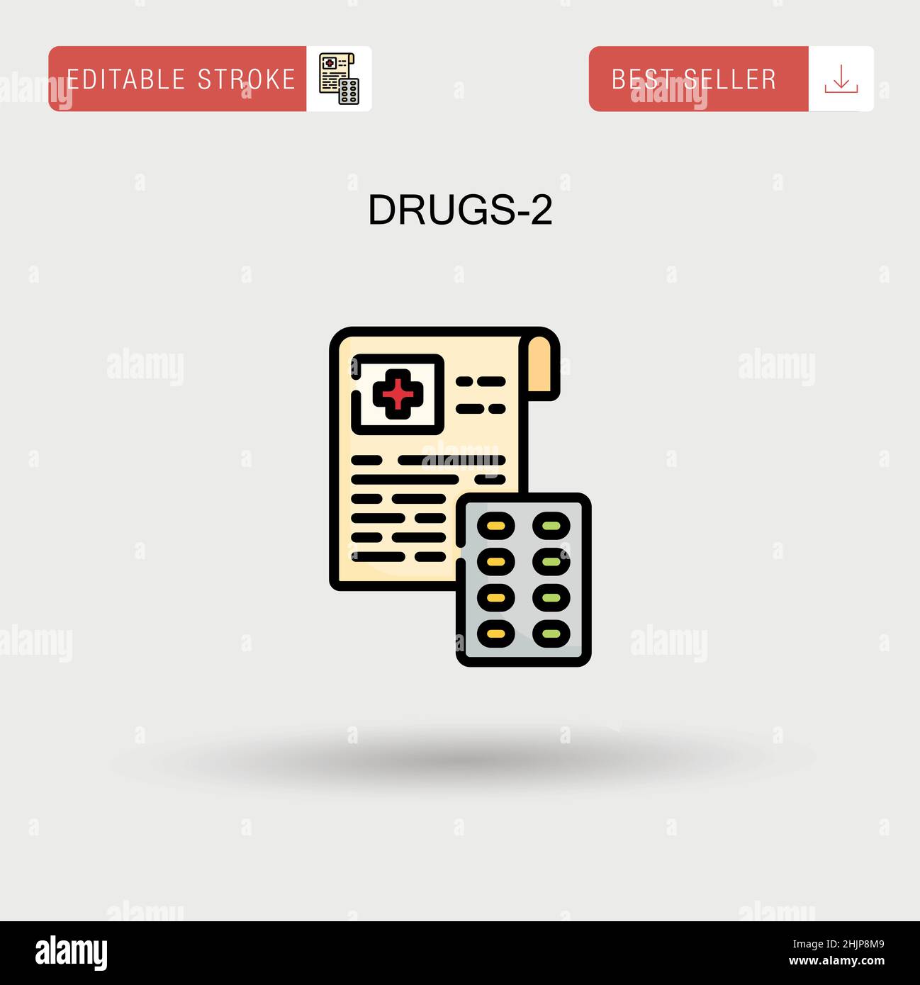 Drugs-2 Simple vector icon Stock Vector Image & Art - Alamy
