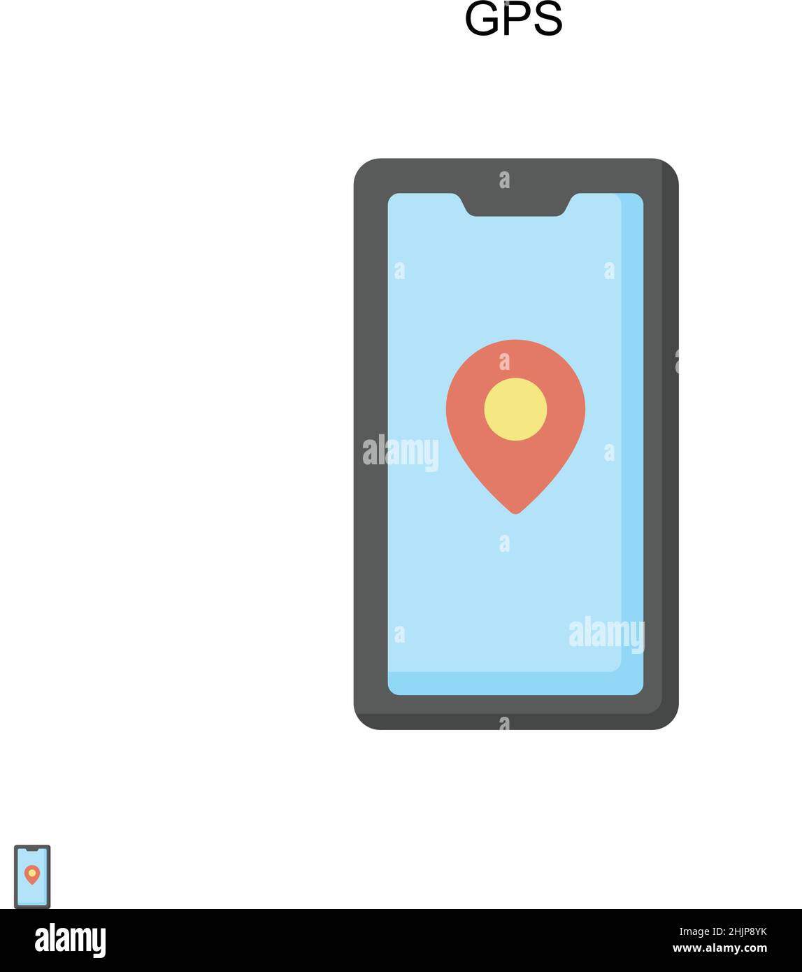 Gps Simple vector icon. Illustration symbol design template for web ...