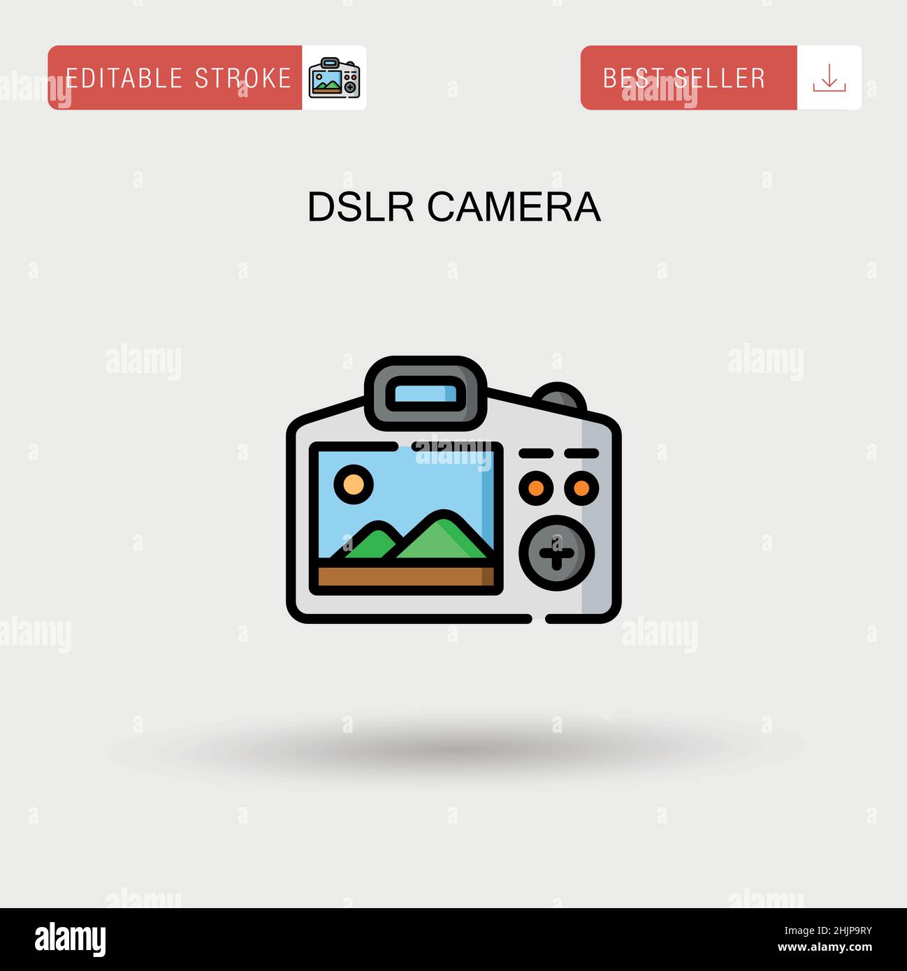 Professional dslr camera Stock Vector Images - Alamy