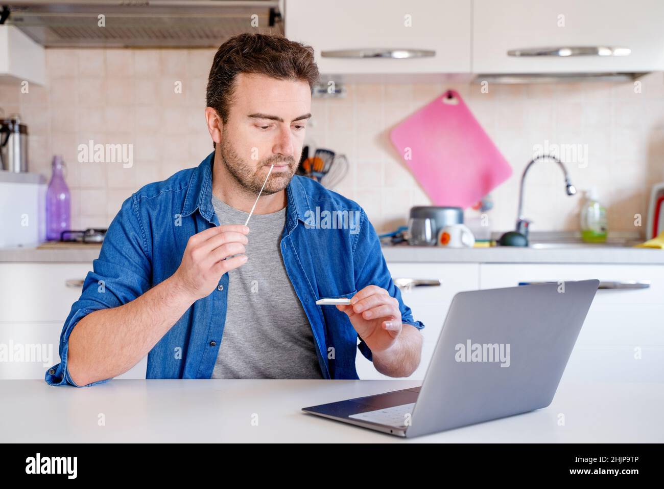 Covid 19 self testing kit hi-res stock photography and images - Alamy
