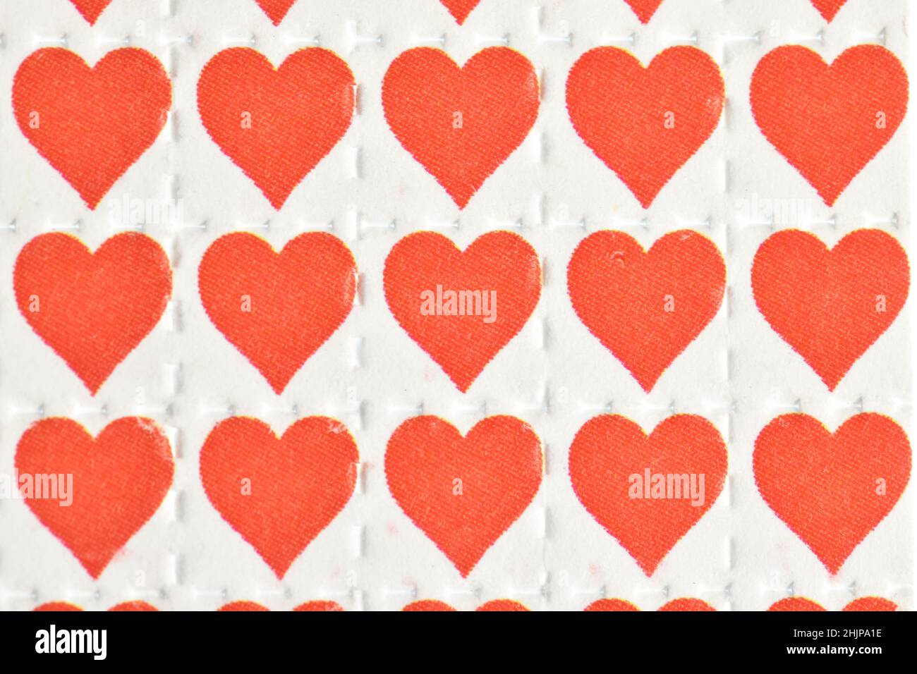 Love hearts acid trips, Blotting paper impregnated with the drug L.S.D Stock Photo - Alamy