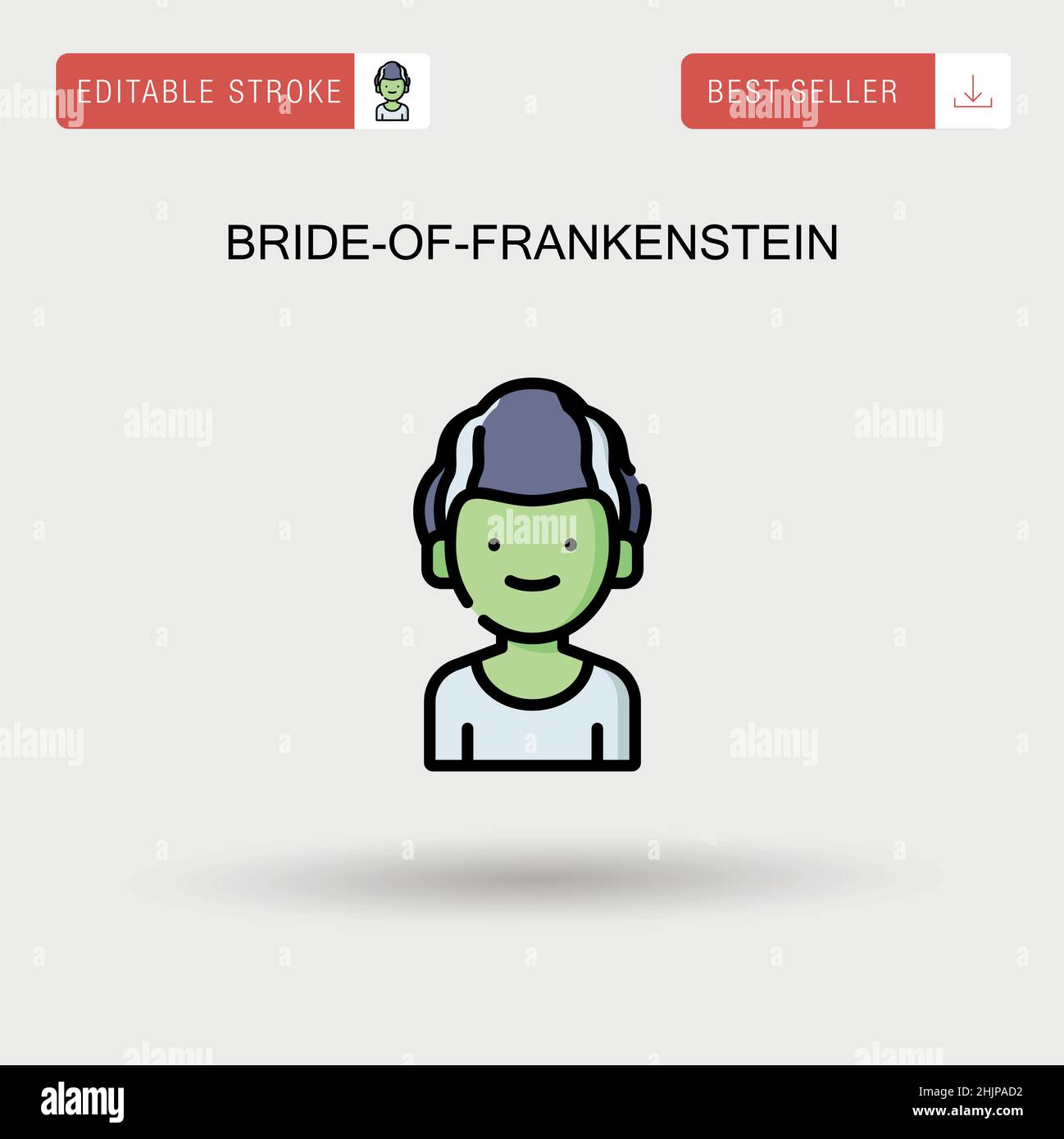 Cartoon Bride Of Frankenstein