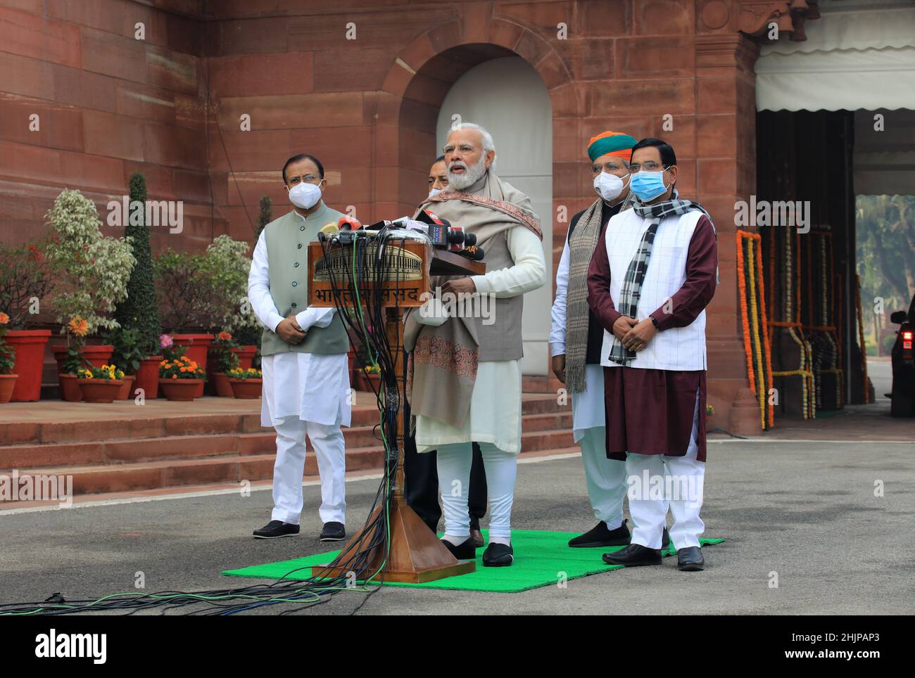 India's Prime Minister Narendra Modi address to the media at the ...