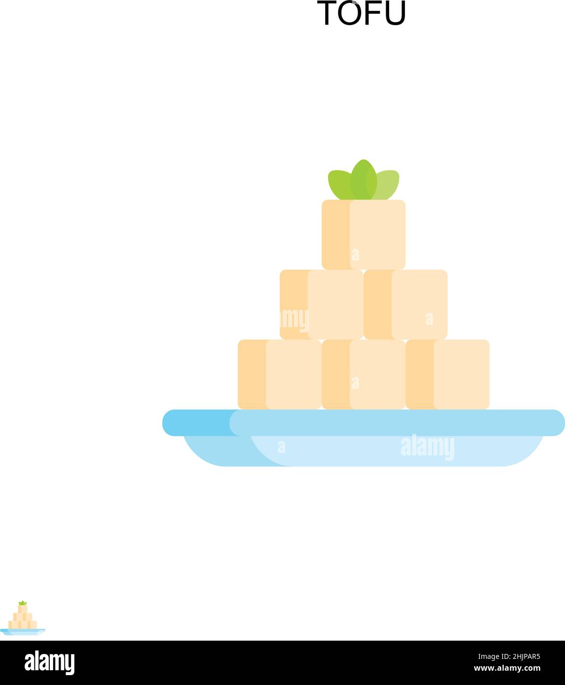 Tofu Simple vector icon. Illustration symbol design template for web ...