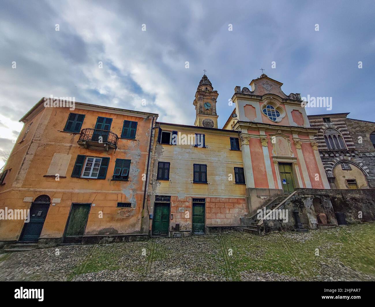 Fieschi church basilica in Lavagna Italy Stock Photo - Alamy