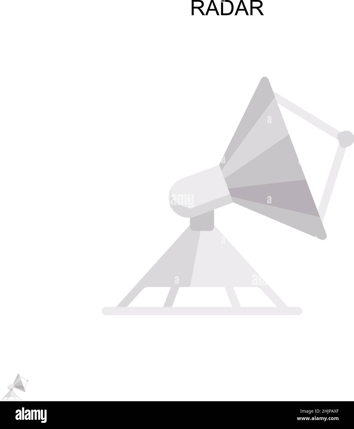 Radar Simple vector icon. Illustration symbol design template for web ...