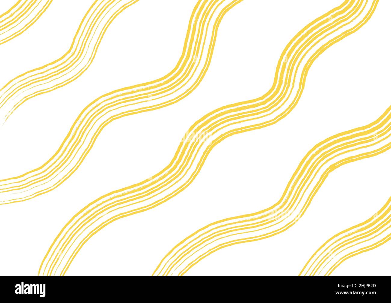Abstract art white background with wavy yellow color lines. Backdrop ...