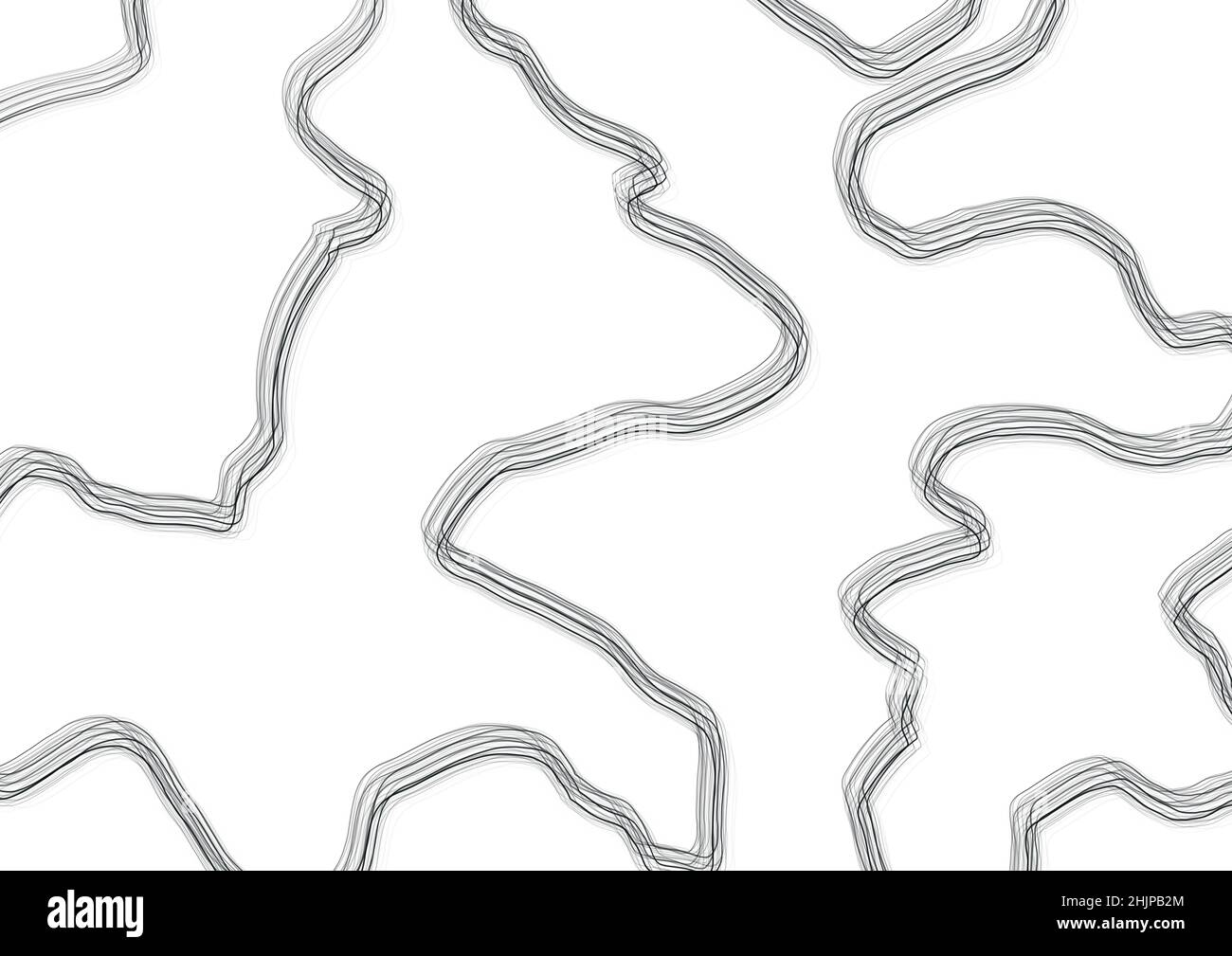 Abstract art white color background with wavy gray lines. Backdrop with ...