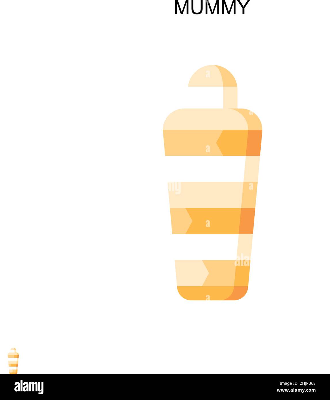 Mummy Simple vector icon. Illustration symbol design template for web ...