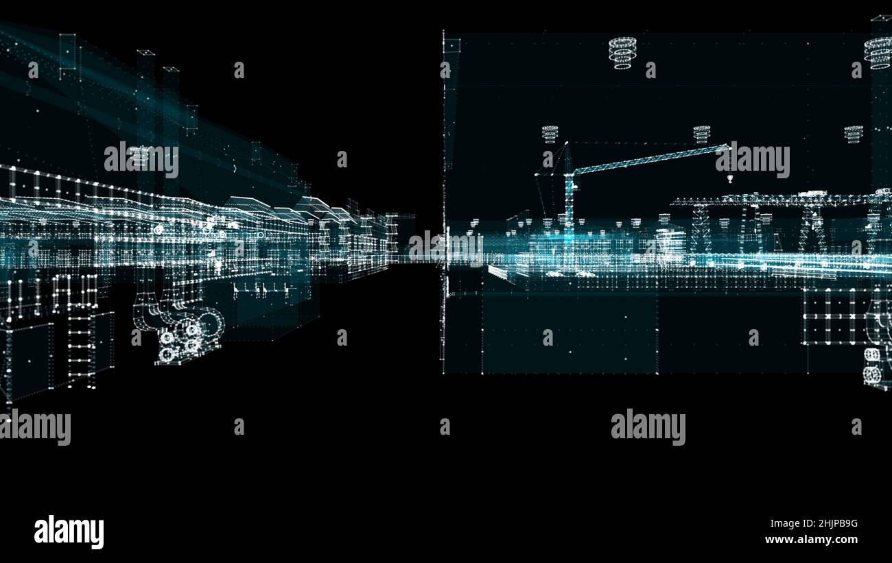 Industrial technology concept. Industry 4.0 Stock Photo - Alamy