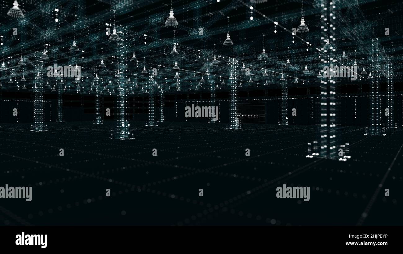 The automated and digitalized warehouse of the future Stock Photo - Alamy