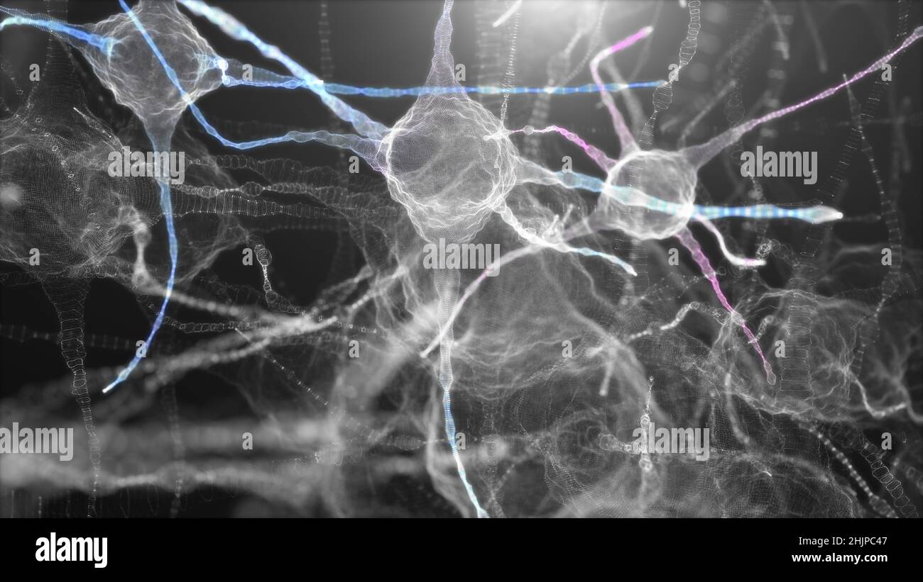 3d neuron cells network structure hi-res stock photography and images ...
