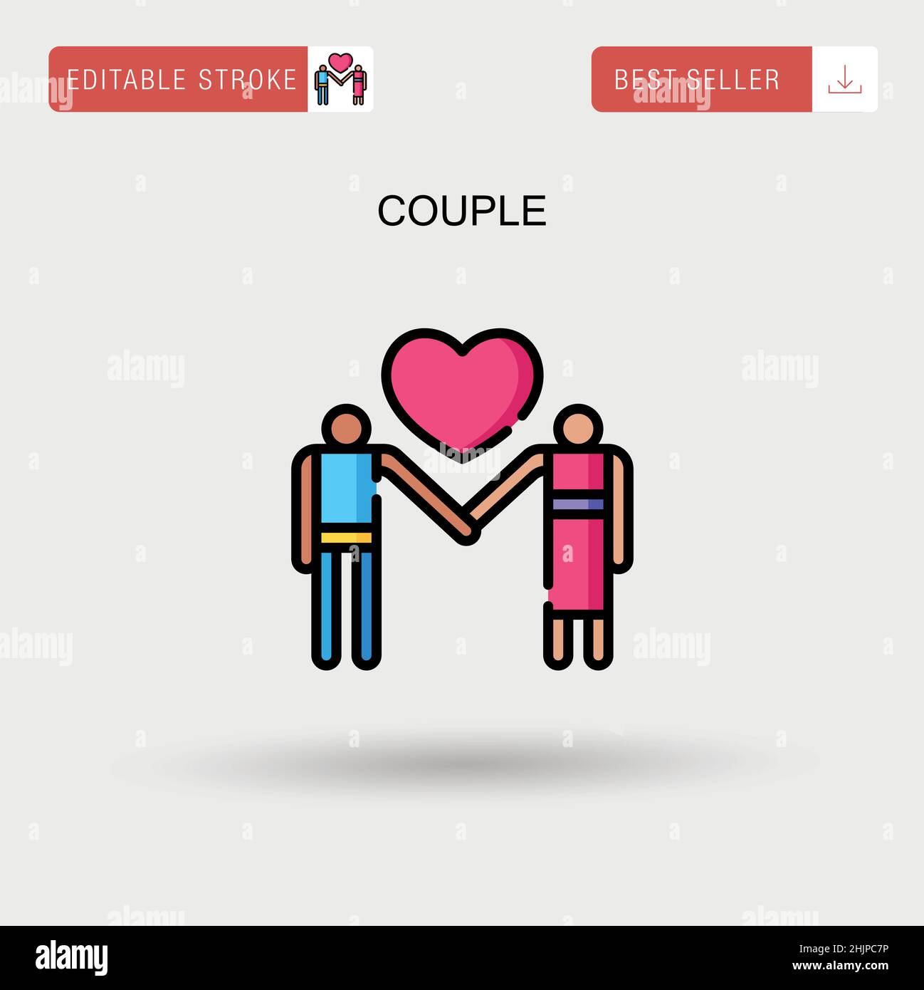 Couple embracing beach portrait Stock Vector Images - Alamy