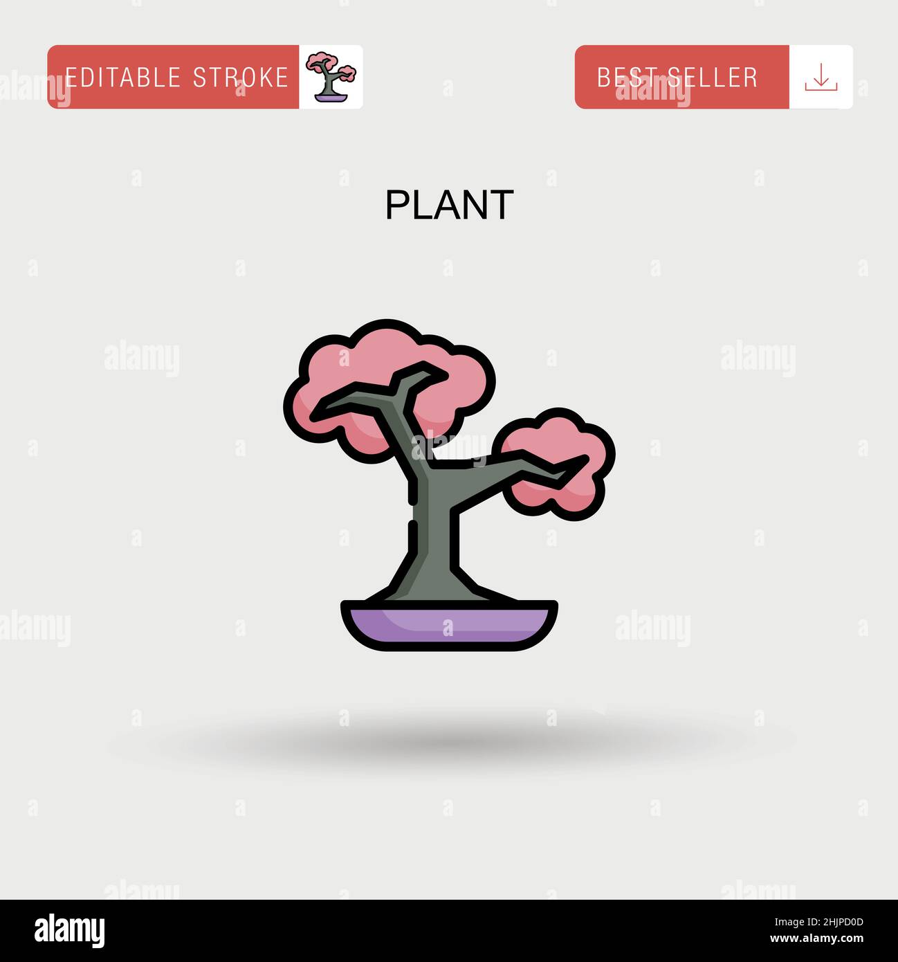 Plant Simple vector icon Stock Vector Image & Art - Alamy