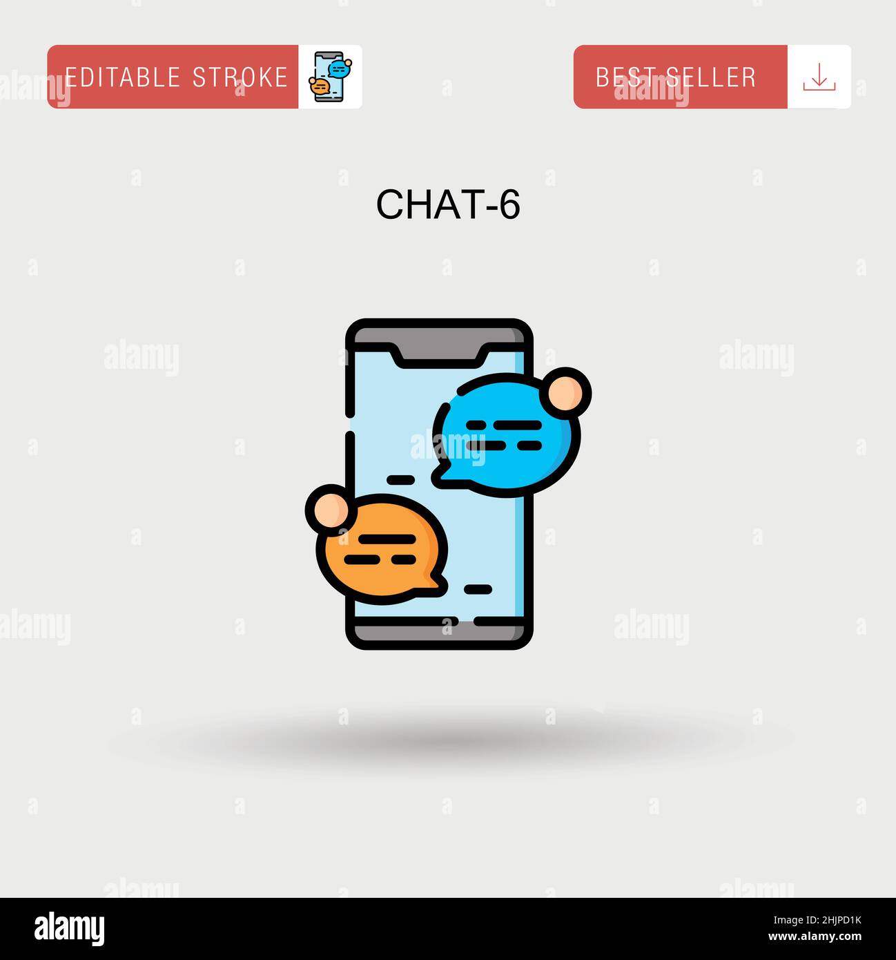 Chat-6 Simple vector icon Stock Vector Image & Art - Alamy