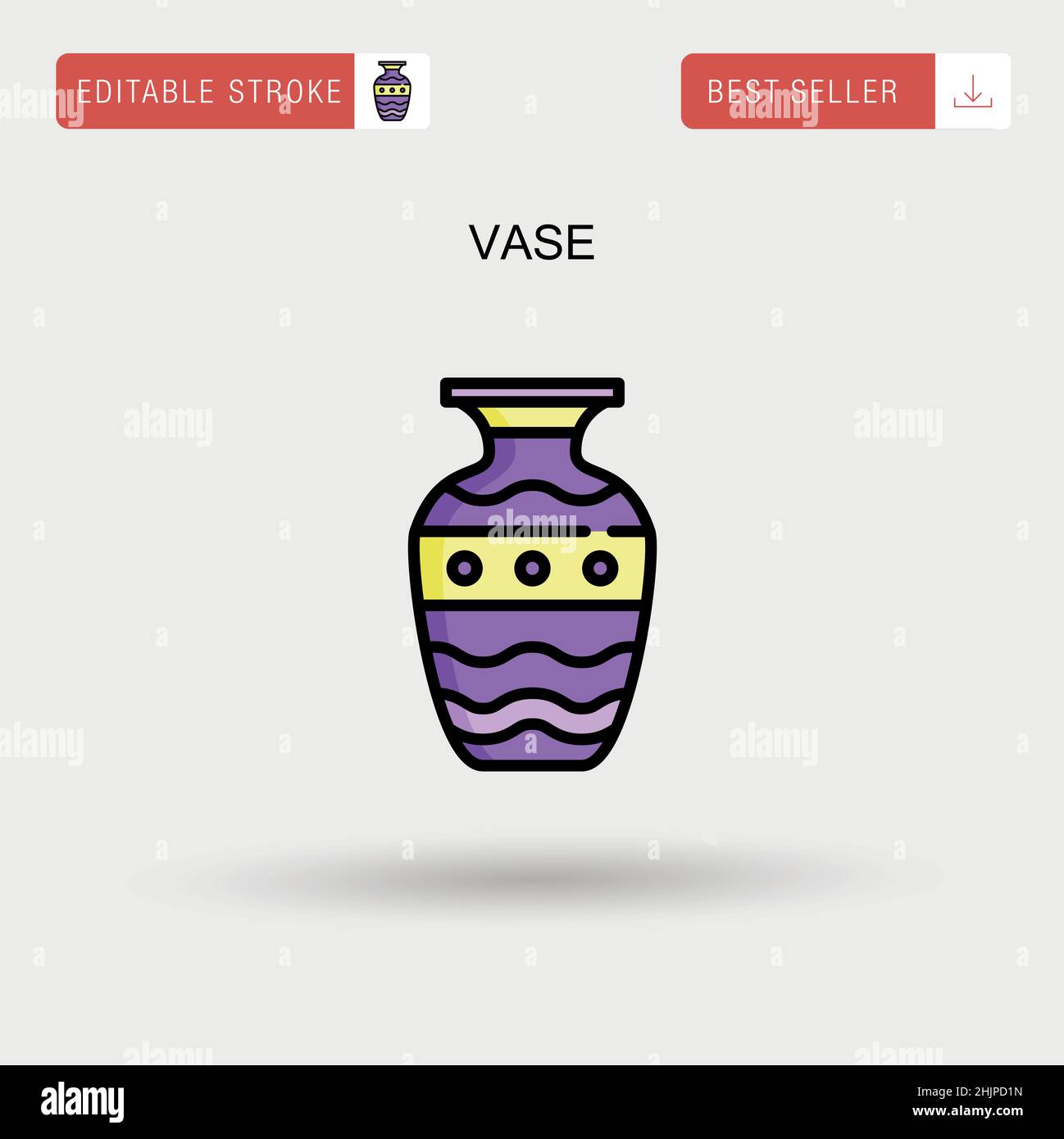 Vase Simple vector icon Stock Vector Image & Art - Alamy