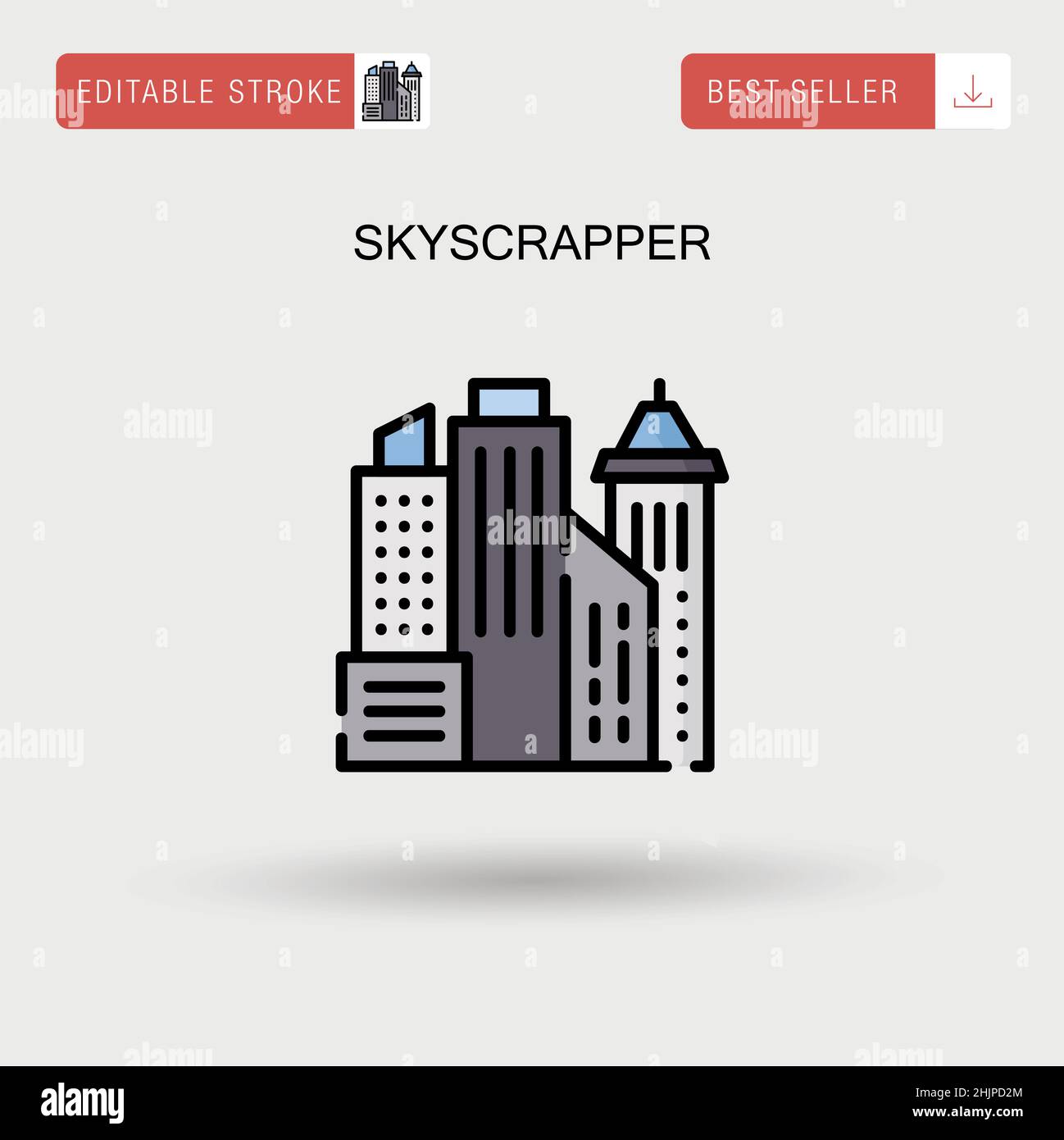 Modern architecture building horizontal Stock Vector Images - Alamy