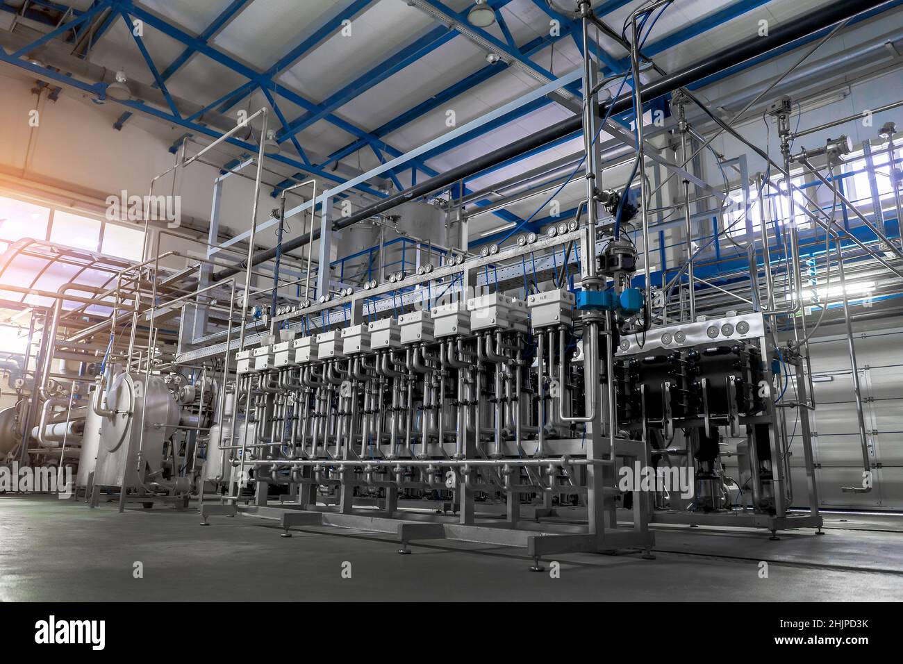 potato starch production line equipment.Food industry Stock Photo - Alamy