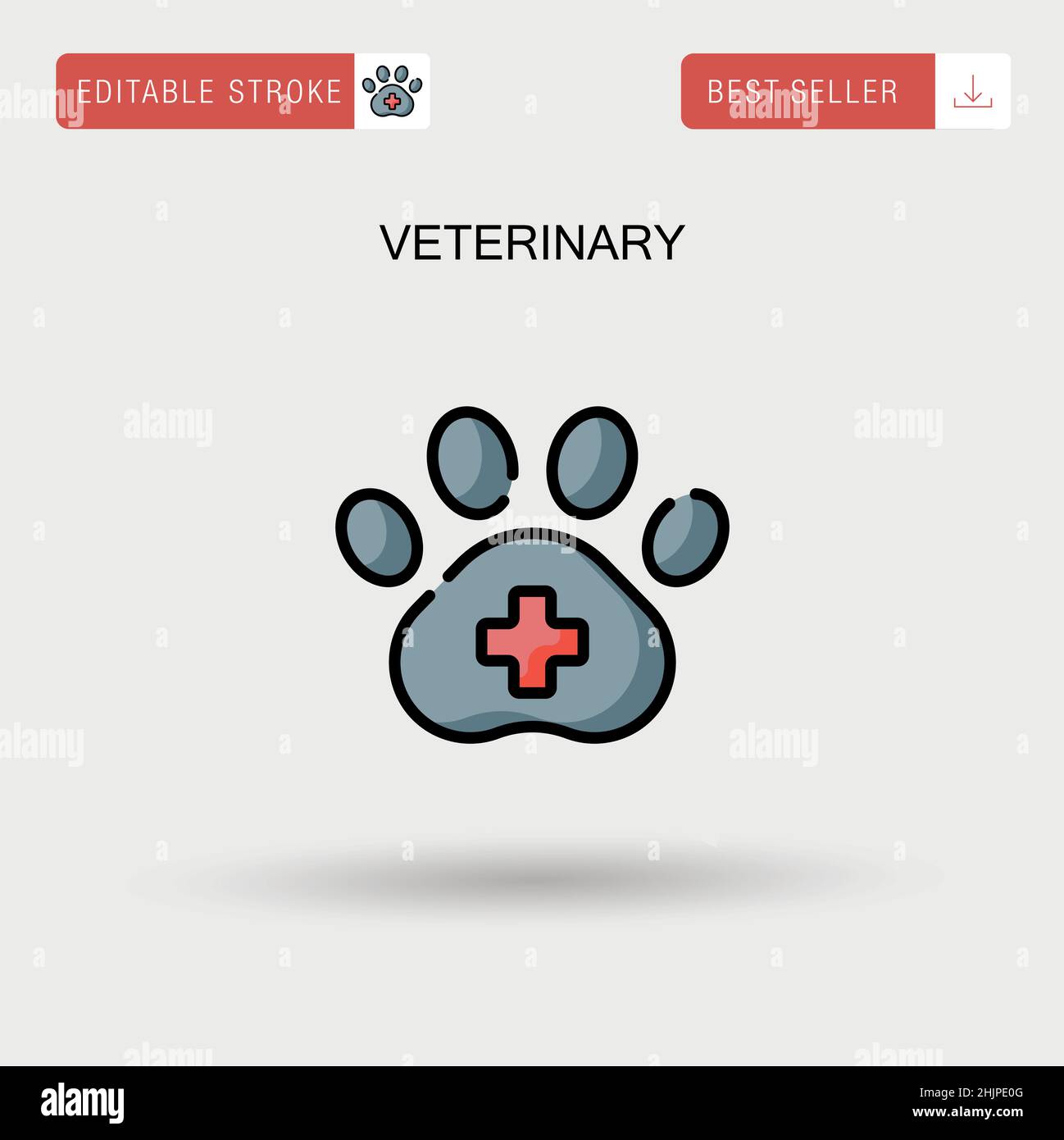 Veterinary Simple vector icon Stock Vector Image & Art - Alamy