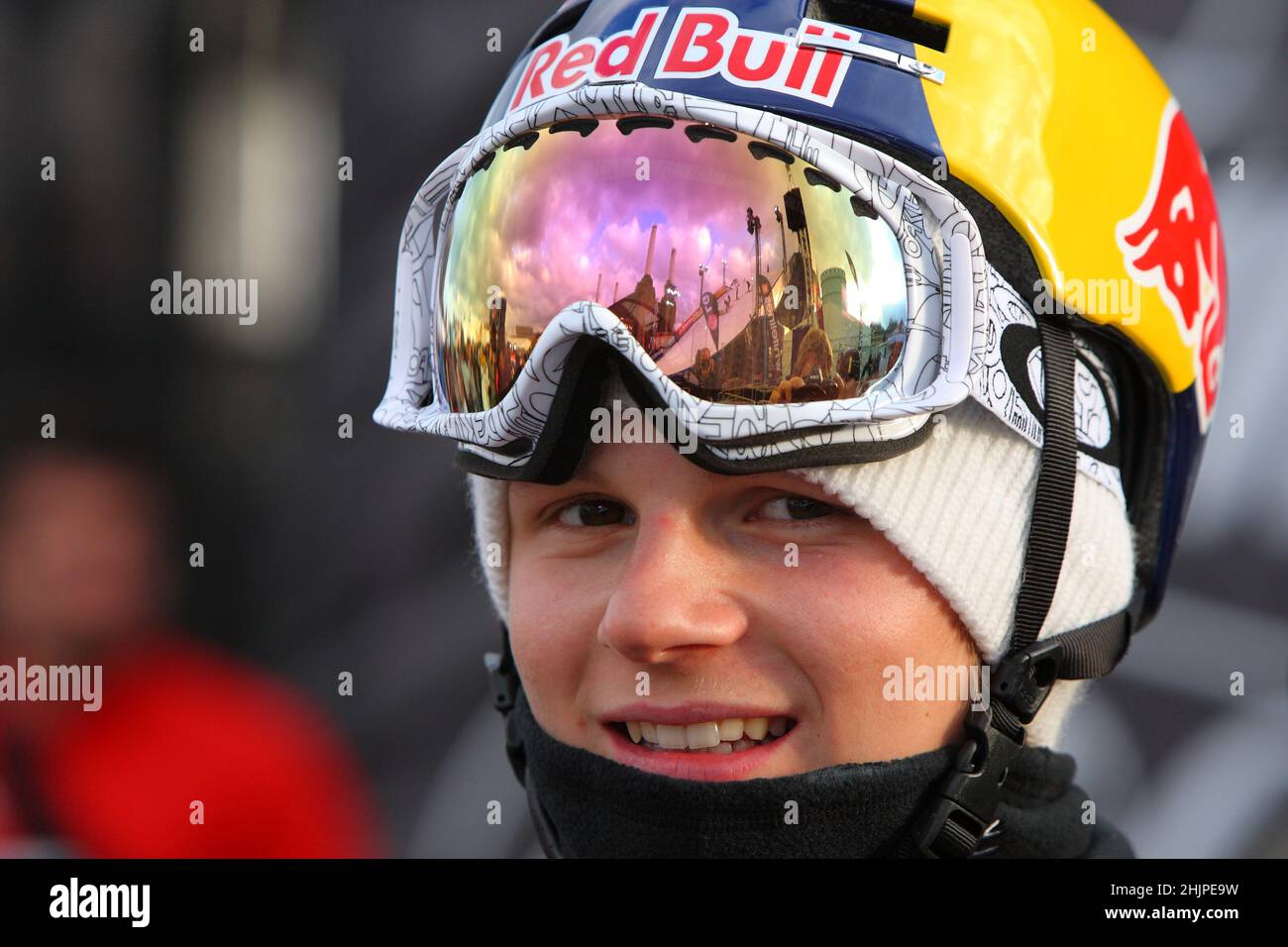 UK Sport - Jamie Nicholls of the Red Bull team competing in the LG ...