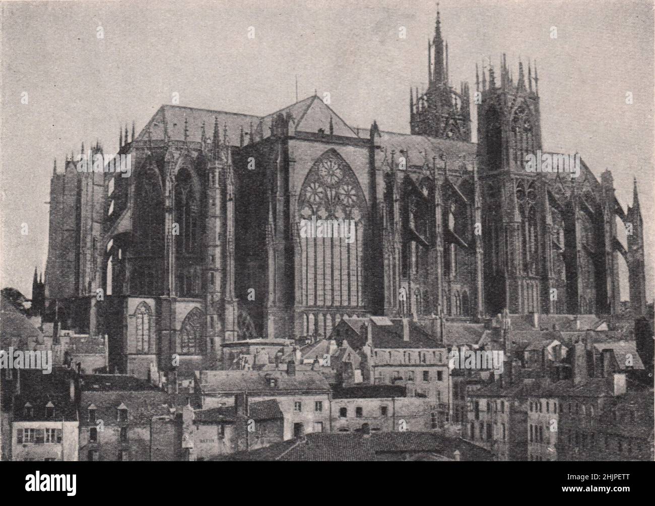 Notre Dame : Chief Glory of Old Metz. Moselle. Alsace-Lorraine (1923 ...