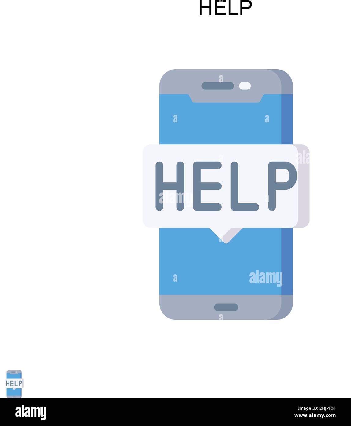 Help Simple vector icon. Illustration symbol design template for web ...