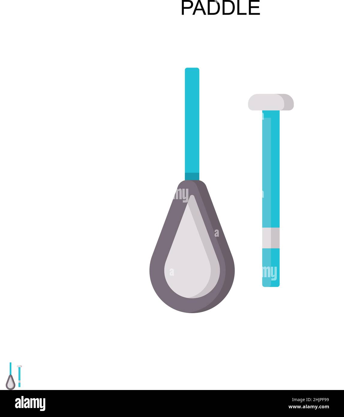 Paddle Simple vector icon. Illustration symbol design template for web ...