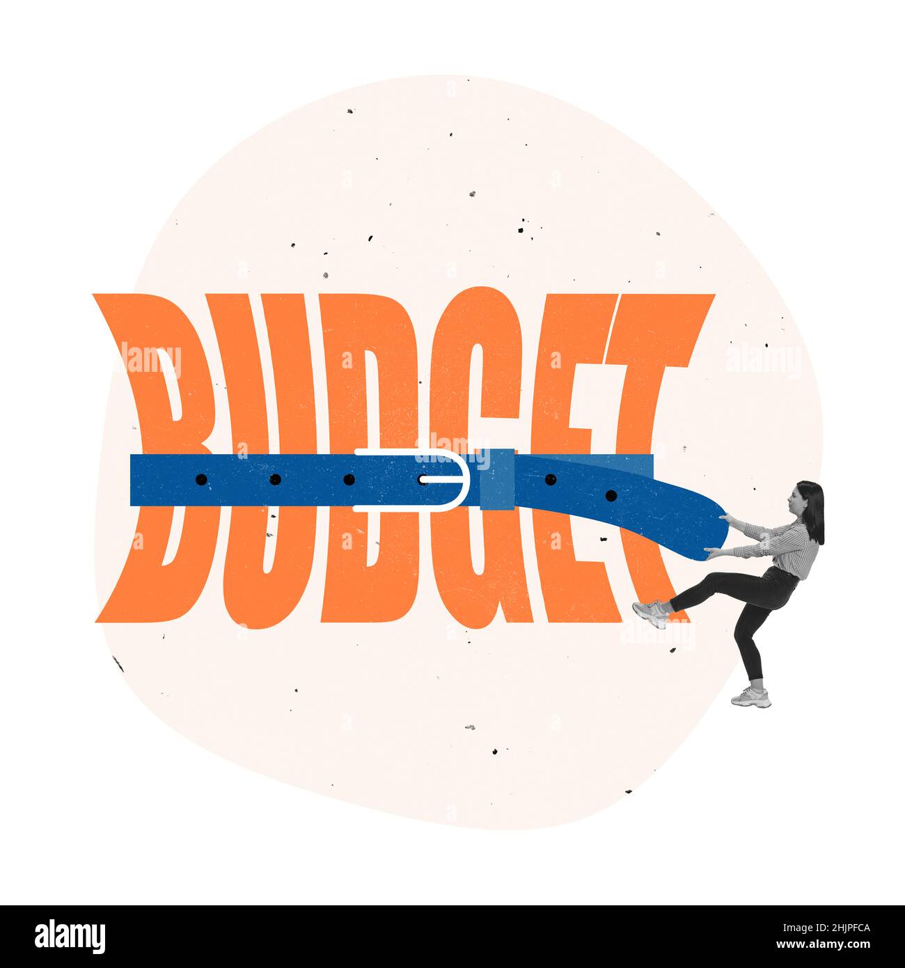 Tightening your belt Cut Out Stock Images & Pictures - Alamy