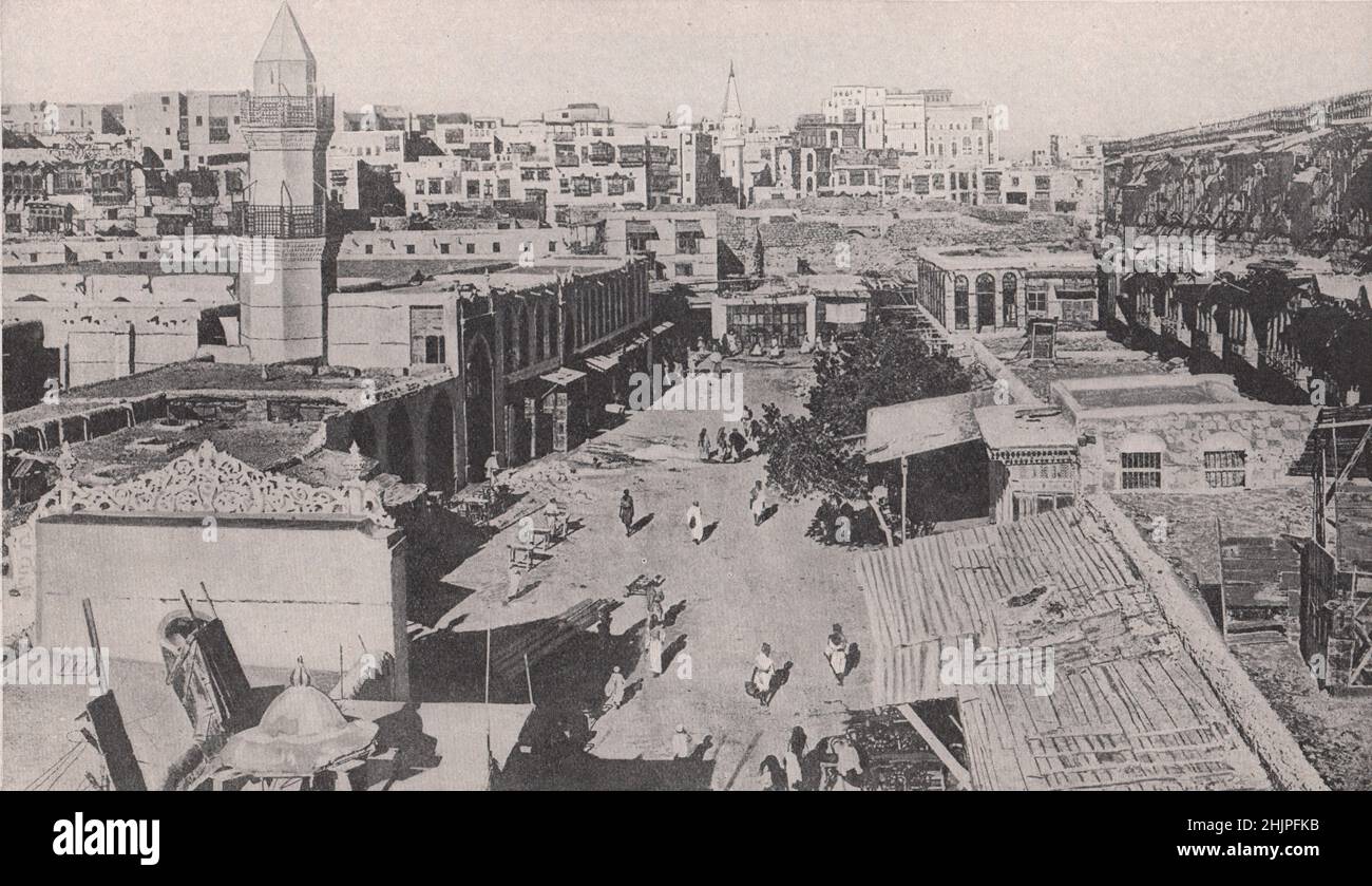 Overlooking Jeddah where pilgrims gather for the last stage of their ...